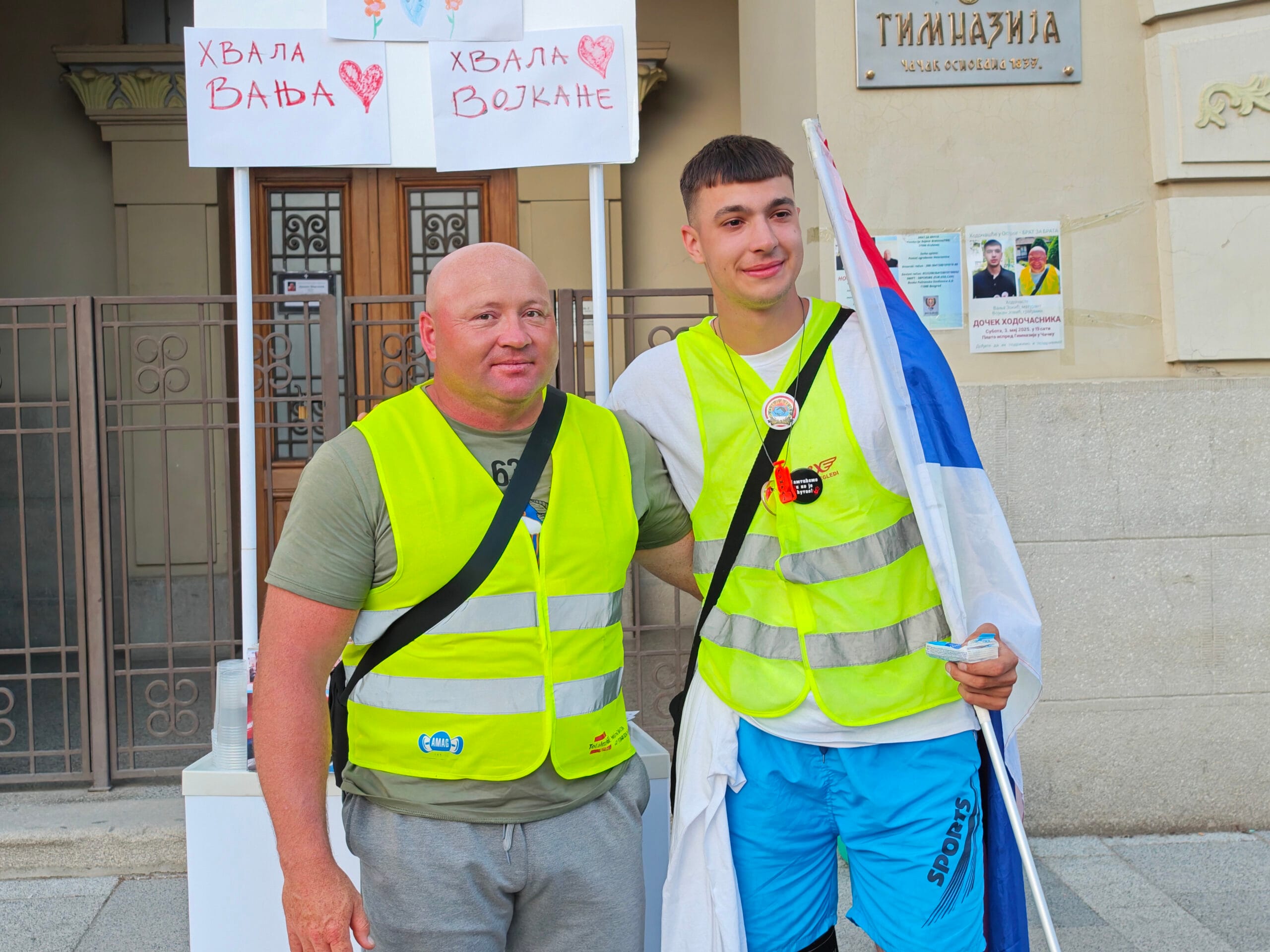 Bratstvo na putu vere i časti: Vanja i Vojkan stigli u Čačak • N2